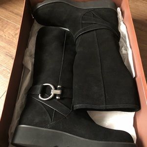 Coach | Shoes | Coachnwt Womens Black Suede Winter Boots | Poshmark
